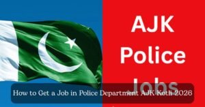 How to Get a Job in Police Department AJK Kotli 2026